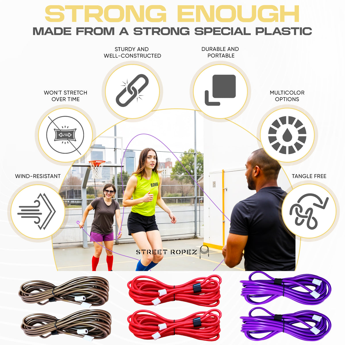 Divine Grip Double Dutch Ropes (Set of 2 Ropes) – Street Ropez!