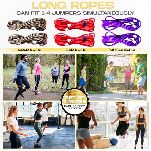 Elite Double Dutch Jump Rope- Red (Set of 2) – Street Ropez!